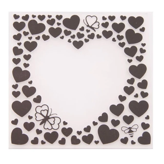 PLASTIC EMBOSSING FOLDER Template DIY Scrapbook Photo Album Card Making ...