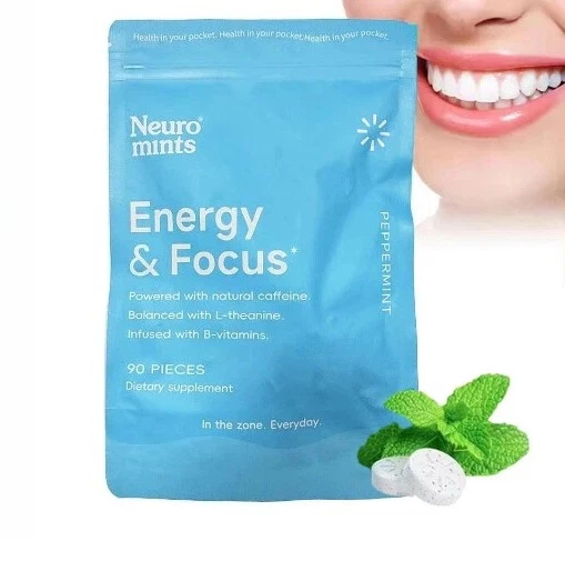 NEURO GUM ENERGY Mints with Caffeine L-Theanine - 90 Count £15.99 ...