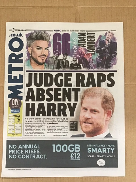 METRO NEWSPAPER THURSDAY 30th September 2021 £4.99 - PicClick UK