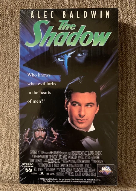 THE SHADOW (VHS 1995) Alec Baldwin, Penelope Ann Miller Movie New ...