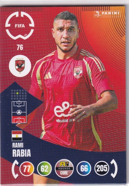 PANINI 2025 FIFA Coupe Du Monde Des Clubs 25 Carte N° 76 Rami Rabia EUR ...