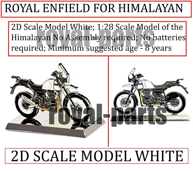 GENUINE ROYAL ENFIELD Himalayan "2D Scale Model White" £47.71 - PicClick UK
