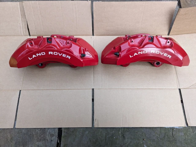 BRAKE CALIPER PAIR Land Rover Range Rover Sport Brembo 6 Piston Red ...
