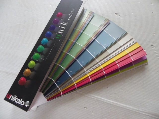 NUANCIER DE COULEURS Unik' colors resté comme neuf 28 x 6 cm EUR 5,00 ...