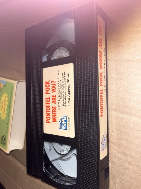 DR. SEUSS PONTOFFEL Pock (VHS, 1992) Random House Video Cassette Tape £ ...