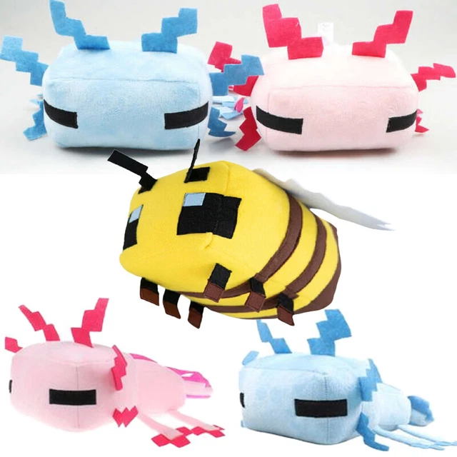 MINECRAFT PLUSH DOLL Toys Rare Axolotl Bee Soft Stuffed Toy Xmas Gift ...