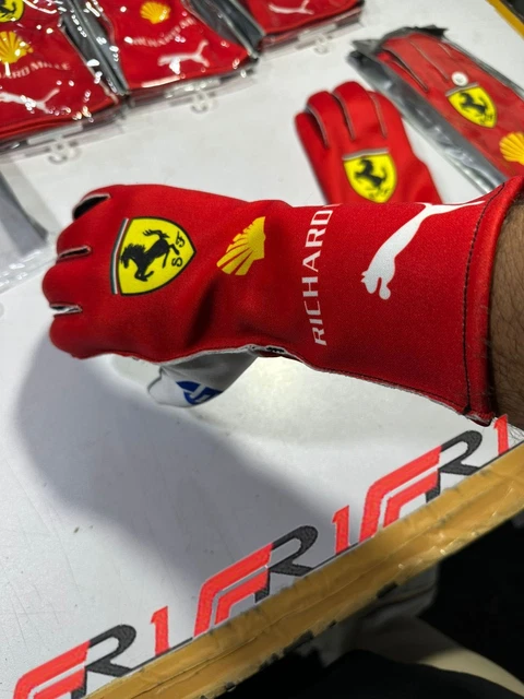 2025 FERRARI KART Racing Gloves F1 Style | Charles Leclerc and Lewis ...