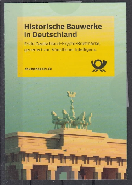 BUND 1. KR-BRIEFMARKENHEFTCHEN Brandenburger Tor Berlin versiegelt ...
