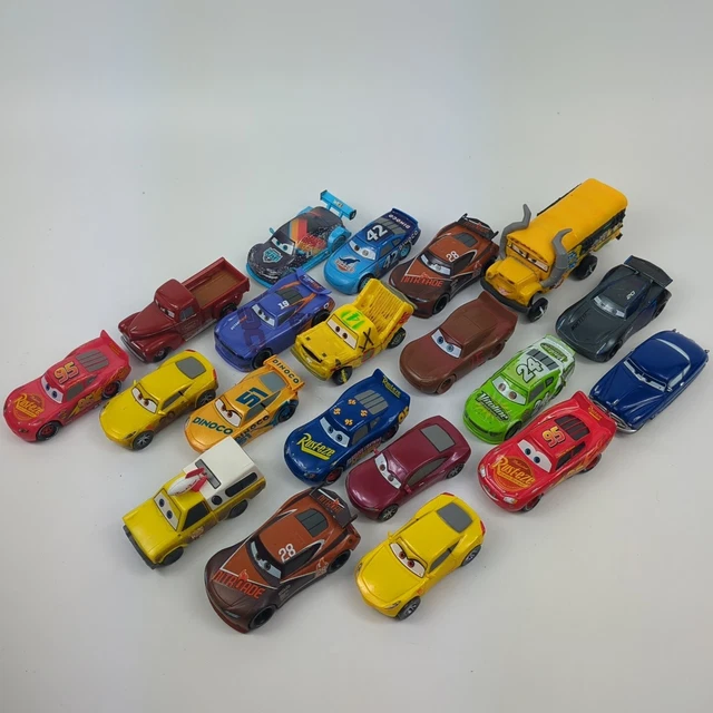 DISNEY PIXAR CARS Figure Bundle Plastic Pizza Planet Miss Fritter 20 ...
