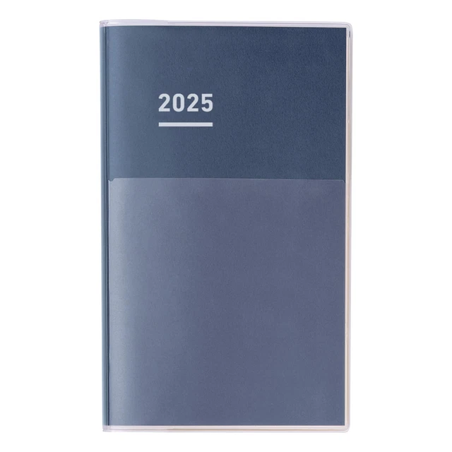 KOKUYO JIBUN NOTEBOOK DIARY Notebook 2025 Monthly Weekly A5 Slim Indigo ...