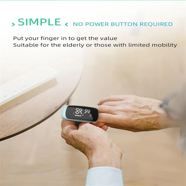 2026 UPGRADED, NON-STABBING Finger Pulse Oximeter SpO2 Oxygen Monitor ...