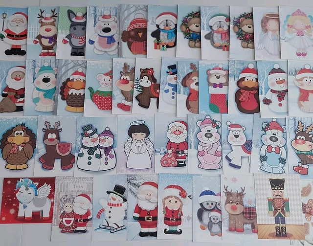 CRAFT CLEAROUT CHRISTMAS Festive A6 Cute Card Toppers Bundle £3.50 ...