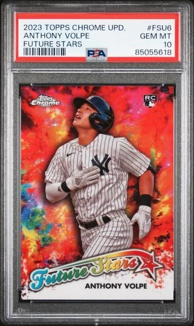 ANTHONY VOLPE PSA 10 2023 Topps mise à jour chrome future stars recrue ...