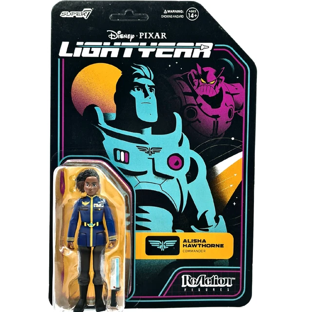 ALISHA HAWTHORNE FIGURE Commander Lightyear Reaction Super7 Disney ...