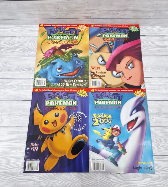 4 X BECKETT Pokémon Collector Magazines Vintage 2000 Pokemon Magazine ...