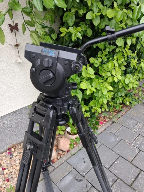 VINTEN PRO TOUCH 9 PT350 Profi Video Stativ mit Fluid Kopf EUR 180,00 ...
