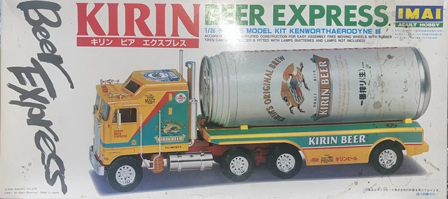 RARE IMAI 1/28 KIRIN Beer Express Kenworth Aerodyne 86 Model Kit £68.32 ...