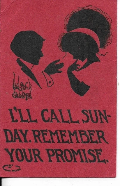 VICTORIAN ERA HUMOR postcard artist stamped comic cameos dated 1911 EUR ...