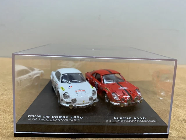 COFFRET DE 2 Alpine Renault A110 Tour De Corse 1970 En Boite 1/43 Ag ...