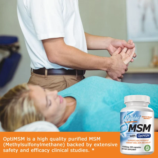 MSM METHYLSULFONYLMETHANE 1500MG - Bones Joints Support,Relieve ...