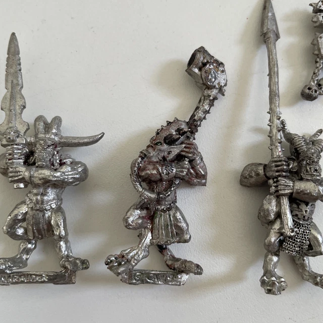 WARHAMMER FANTASY DAEMONS Of Chaos Khorne Bloodletters Command Metal ...