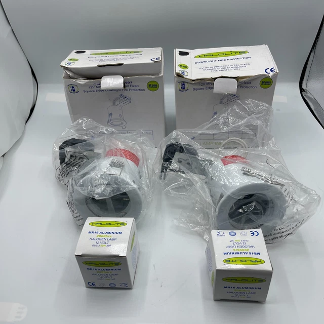HALOLITE WHITE DOWNLIGHT Fire Protection 12v MR16 IP65 HA-DLL901 BRAND ...