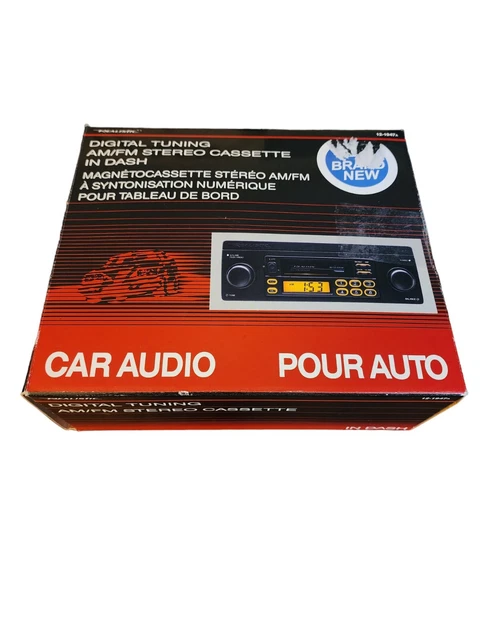 NEW REALISTIC 12-1947A Digital Tuning AM/FM Stereo Cassette Car Stereo ...