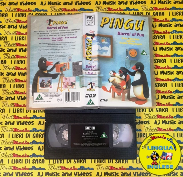 VHS FILM DI Animazione PINGU BARREL OF FUN 1991 BBC BBCV 4653 (F247 ...