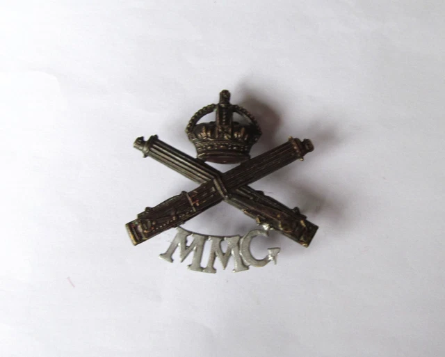 ORIGINAL WW1 BRITISH Army, Motor Machine Gun Corps MMG Bi-Metal Cap ...