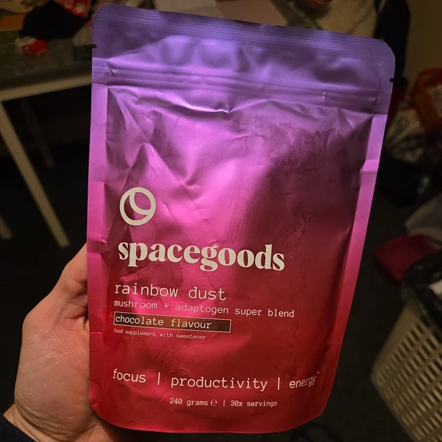 SPACEGOODS RAINBOW DUST Coffee Flavour Mushroom + Adaptogen Super Blend ...