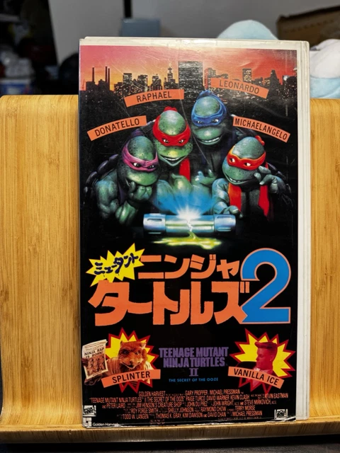 TEENAGE MUTANT NINJA Turtles 2 II Secret Of The Ooze VHS Rare Japan Box ...