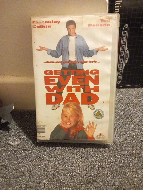 EX-RENTAL BIG BOX Getting Even With Dad VHS video Macauley Culkin, Ted ...