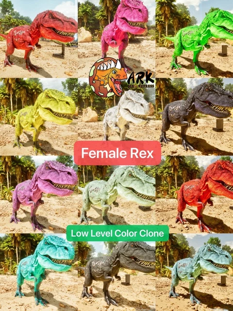 ARK SURVIVAL ASCENDED pve Low Level Color Rex Female Clone £5.63 ...