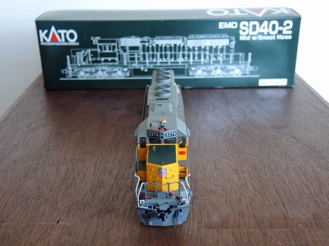 HO SCALE KATO Locomotive, EMD SD40-2 Mid Snoot with DCC, RTR w/enhanced details £125.00 ...