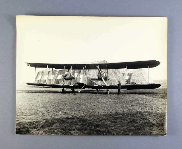 VICKERS VIMY B9952 Ww1 Bomber Large Vintage Photo Raf Royal Air Force 2 ...