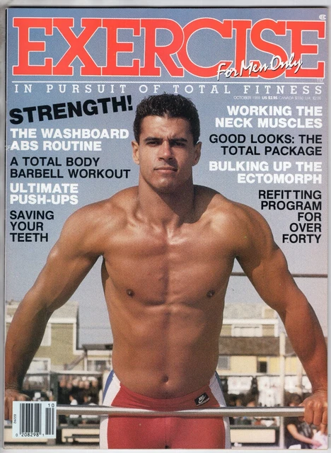 EXERCISE FOR MEN Only Magazine Oct 1988 Body Building Beefcake Fitness ...