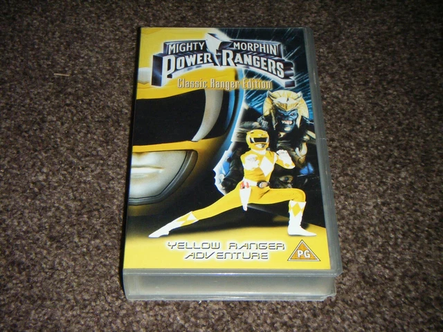 MIGHTY MORPHIN POWER Rangers VHS Video Yellow Adventure £7.55 - PicClick UK