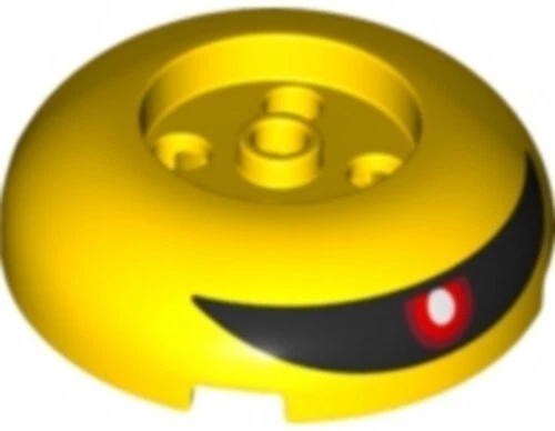 LEGO 79850PB01 BRICK, Round 4 x 4 Dome Top with 2 x 2 Recessed Center ...