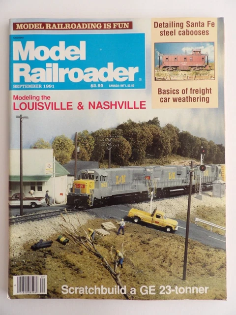 MODEL RAILROADER MAGAZINE September 1991 - Scratchbuild a GE 23-tonner ...