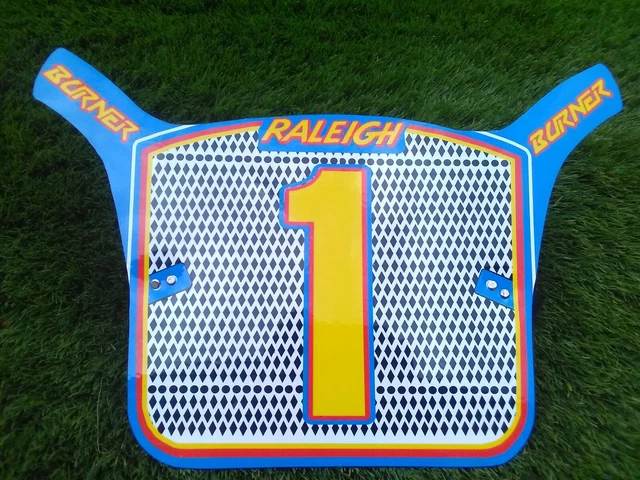 OLD SCHOOL NUMBER PLATE for an 80's Retro Vintage RALEIGH BURNER BMX £ ...