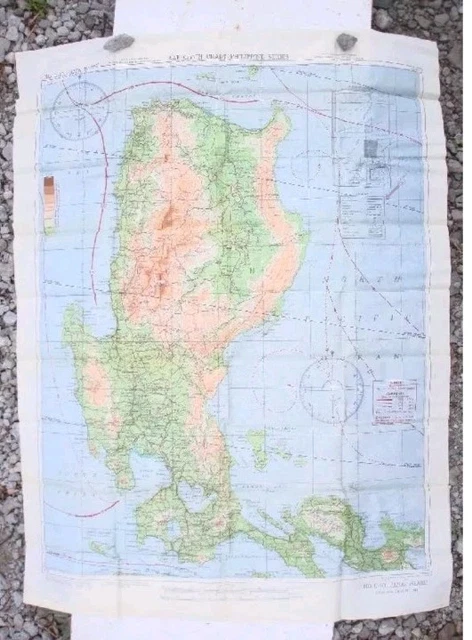 U.S. WW2 AAF Cloth Map Luzon Island £156.71 - PicClick UK