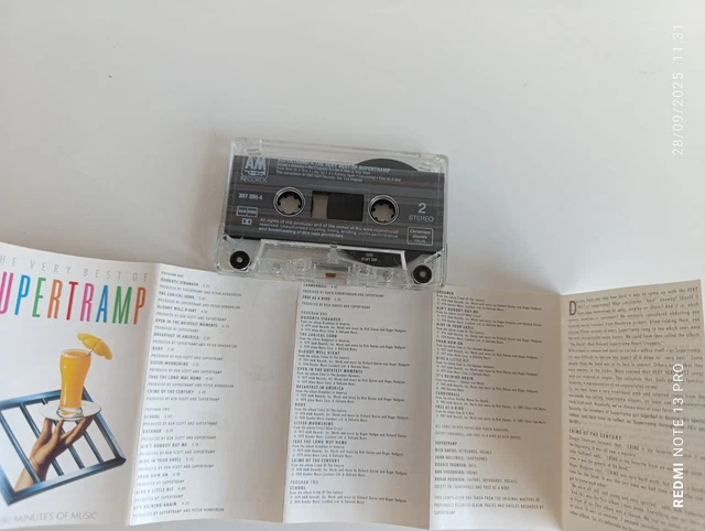 1990 RARE CASSETTE Audio Tape - K7 Supertramp / The Very Best Of $15.38 ...