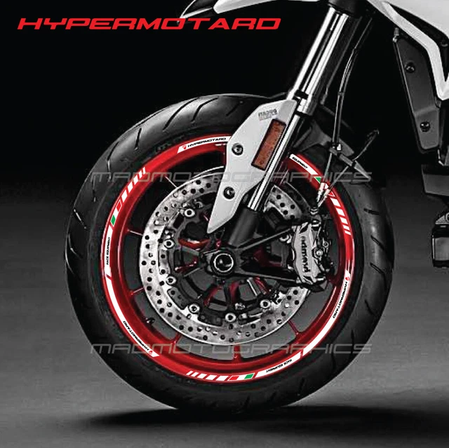 HYPERMOTARD SUPERMOTO WHEEL decals rim stickers stripes Ducati 796 821 ...