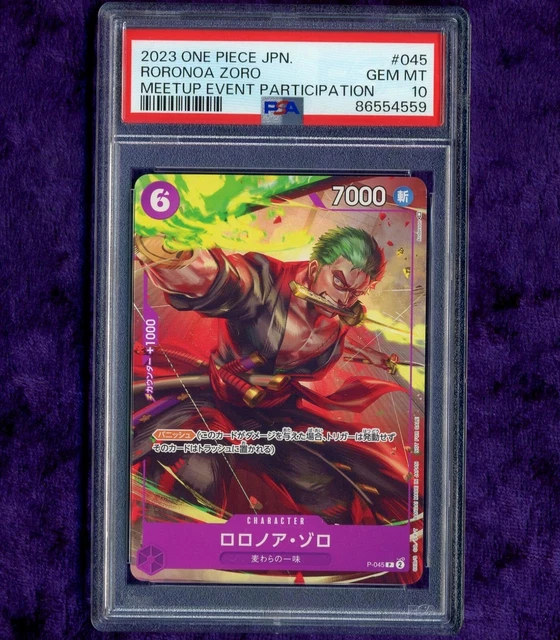 RORONOA ZORO - Promo Meetup Event Participation 2023 One Piece TCG #045 ...