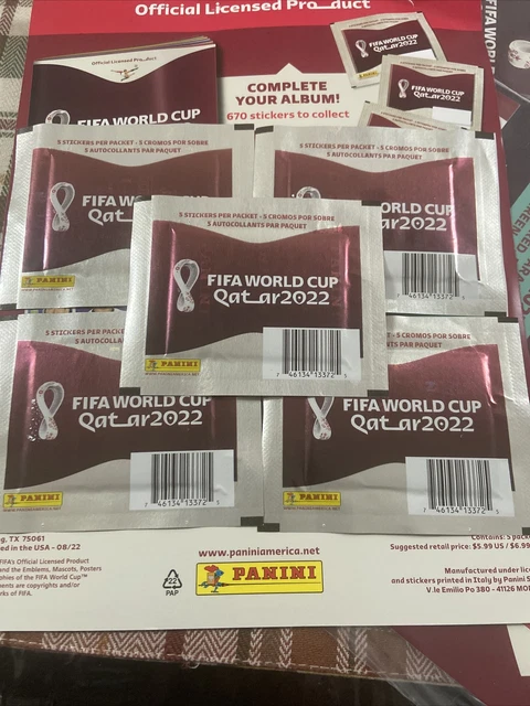 PANINI FIFA WORLD Cup Qatar 2022 Stickers 5 Pack Lot🔥🔥🔥 $19.00 ...