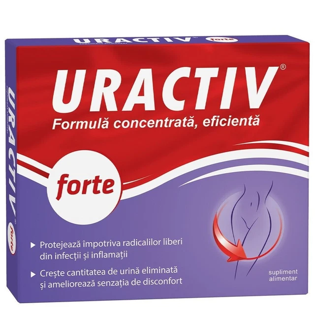 URACTIV FORTE, 10 capsules for Urinary Disfunction TERAPIA SA £23.33 ...