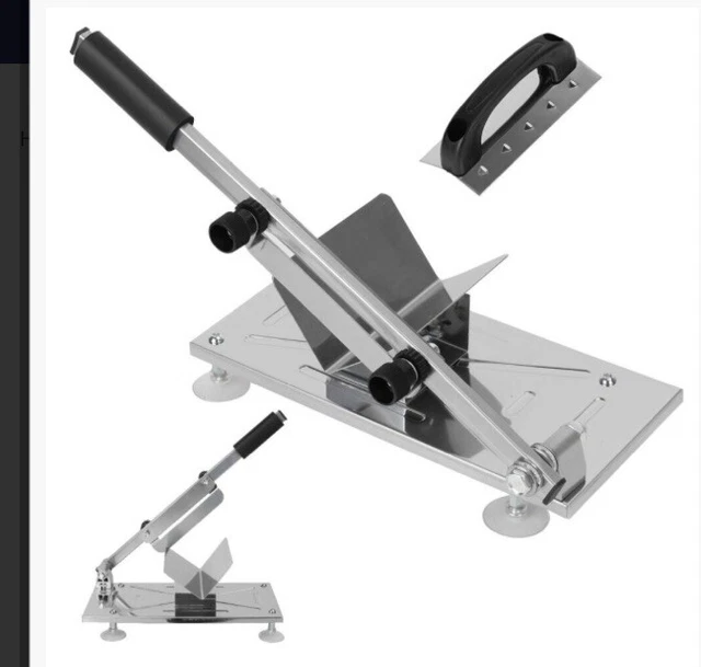 MANUAL MEAT CUTTER Frozen Beef Lamb Mutton Roll Food Sheet Slicer ...