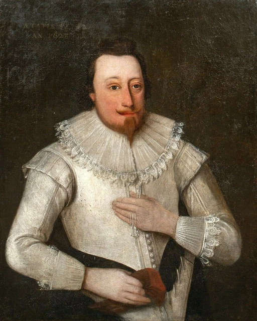 LARGE PORTRAIT OF A 16th Century Elizabethan Tudor Gentleman EDMUND ...