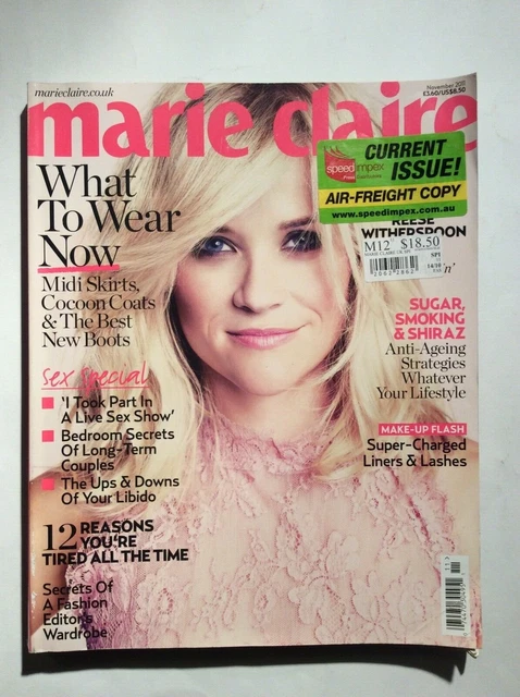 MARIE CLAIRE NOV 2011 Reese Witherspoon British edition $22.00 ...