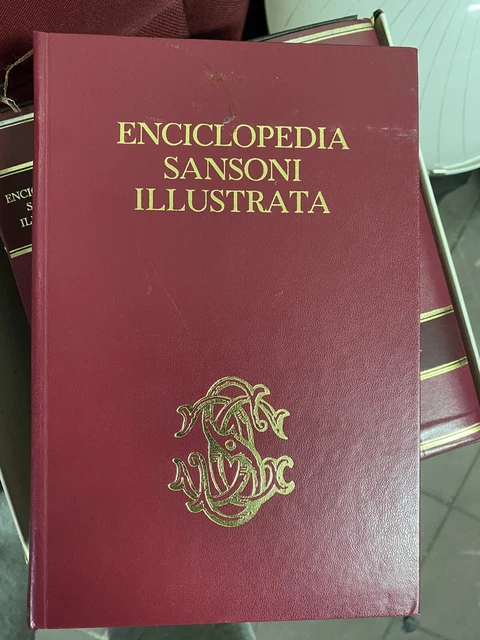 NUOVA ENCICLOPEDIA SANSONI illustra Compatta 4 Volumi con cofanetto ...